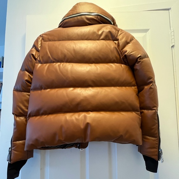 SAM. | Jackets & Coats | Sam Nyc Vegan Leather Isabel Saddle Color Sz ...